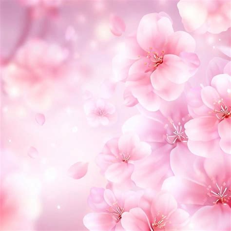 Premium Photo Pink Cherry Blossom Background