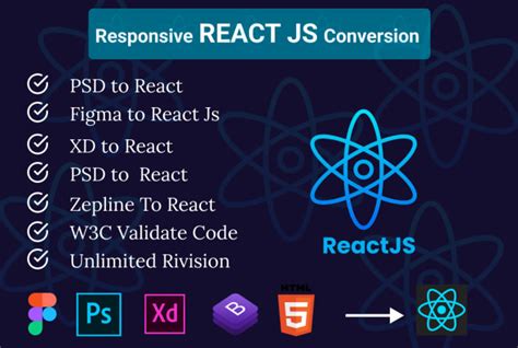 Convert Psd To React Figma To React Xd And Ai To React App By Sojanahmad Fiverr