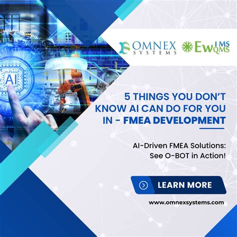 Omnex Systems Canada On Linkedin Fmea Ai Bot Automation