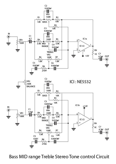 Preamplifier Circuit Diagram With Op Amp 12v Xtronic 54 Off