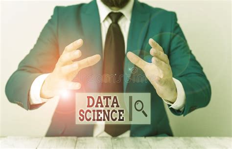 Handwriting Text Writing Data Science Concept Meaning Multidisciplinary Field That Uses