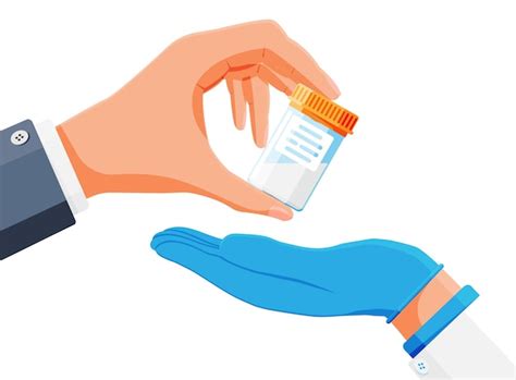 Premium Vector Semen Test Tube In Hand Isolated Medical Sample In