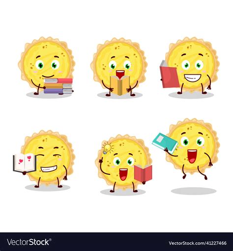 A Picture Of Cheese Tart Cartoon Character Vector Image