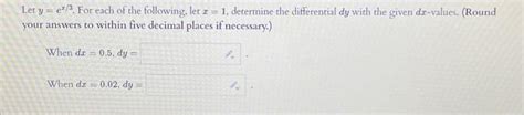 Solved Let Y Ex 3 For Each Of The Following Let X 1 Chegg Com