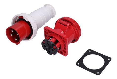 Conector Eléctrico Trifásico De 4 Pines Enchufe Industrial Cuotas