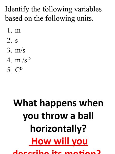 Projectile Motion Type 1 Pdf Physical Phenomena Physics
