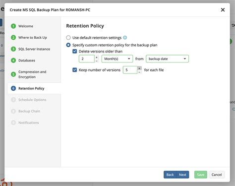 MS SQL Server Backup