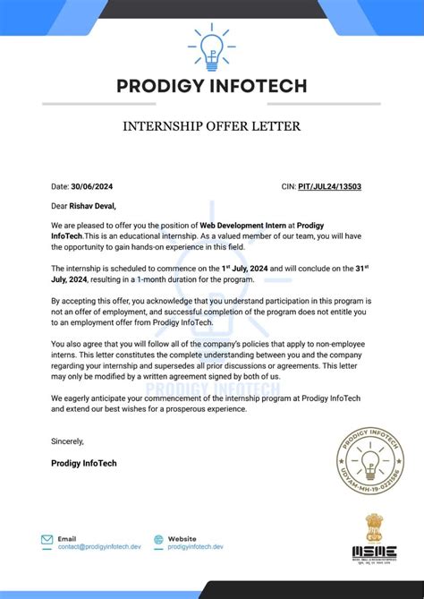 Rishav Deval On Linkedin Prodigyinfotech Webdevelopment Intern Internship Webdevelopment