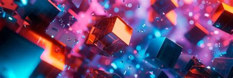 Premium Photo Low Poly Figures Illuminated By Bright Neon Lights