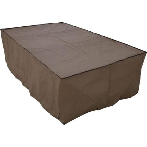 Housse De Protection Pour Piscine Ou Spa 255 X 155 X 70 Cm Marron