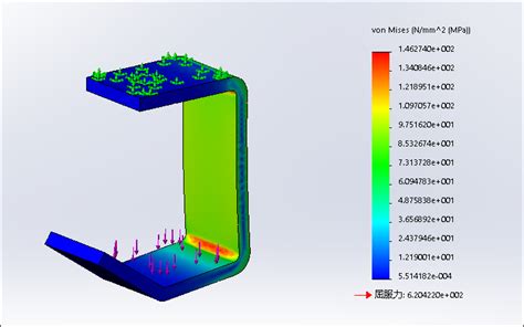 Solidworks Simulation 有限元分析实例练习（9）：小特征对分析结果的影响（2） 机械时代网