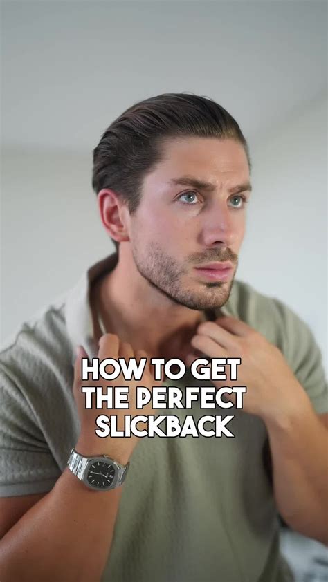 How Get Slick Back Hair For Men Hairstyle Menshair Tutorial Hairtutorial In 2025 Long