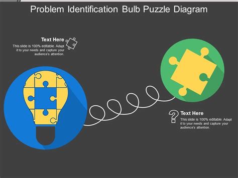Problem Identification Bulb Puzzle Diagram Powerpoint Templates Download Ppt Background
