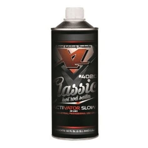 Excel 40204 Hot Rod Satin Black Slow Activator Quart