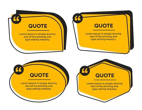 Premium Vector Quotation Or Comment Speech Text Box Frame With Quote