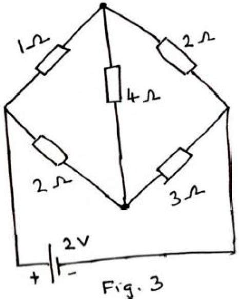 In The Circuit Shown In Fig 3 Calculate The Current Flowing Through