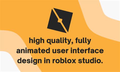 Design A High Quality Animated User Interface In Roblox By E Rjii Fiverr