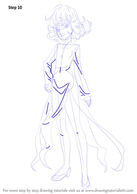 How To Draw Tatsumaki From One Punch Man One Punch Man Step By Step Drawingtutorials Com