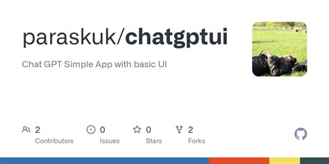 GitHub Paraskuk Chatgptui Chat GPT Simple App With Basic UI