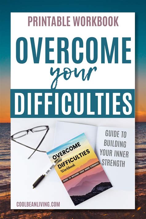 Overcome Your Difficulties Printable Workbook In 2020 Overcoming Workbook Inner Strength