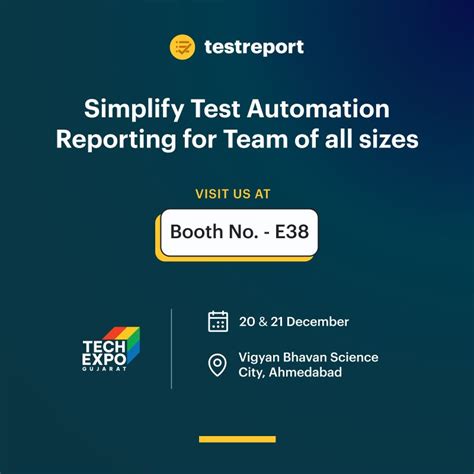 Techexpogujarat Testautomation Softwaretesting Testreportio Automationtesting