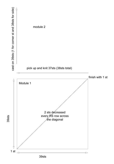 How To Knit A Mitred Mitered Square Or Modular Knitting Made Easy