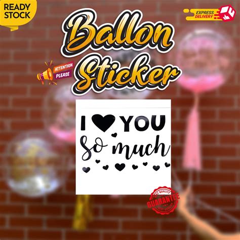 Happy Anniversary Balloon Sticker~paper Stickers Decor Black Color