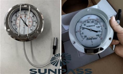 Pressure Gauge Thermometer Stainless Steel ISO Tank Container Parts