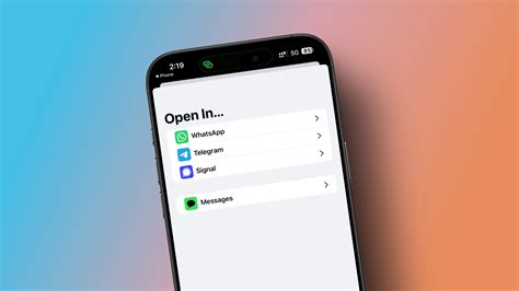 How To Make Signal Or Whatsapp Your Iphones Default Messaging App Lifehacker