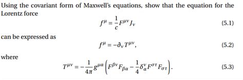 Solved Using The Covariant Form Of Maxwells Equations Show