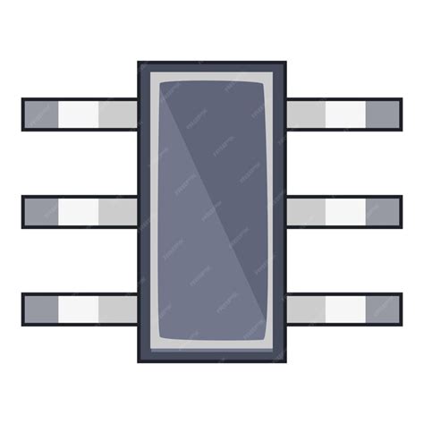 Premium Vector Old Microprocessor Icon Cartoon Illustration Of Old