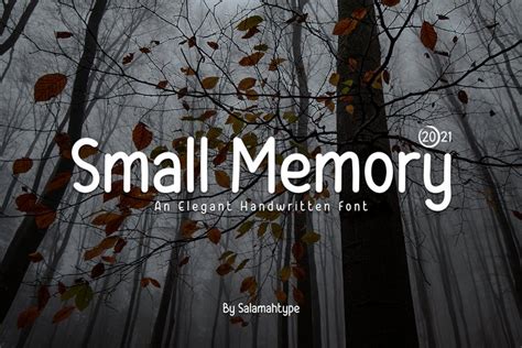 small memory handwriting font