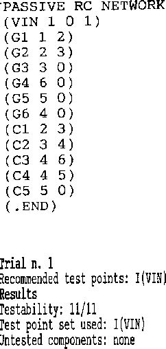 Figure 2 From Automatic Test Point Selection For Linear Analog Network Fault Diagnosis