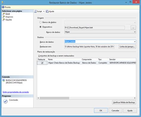 SQL Server Como restaurar um banco de dados Moderniza Conteúdo