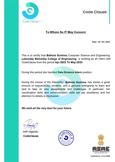 Sushma Bathula On Linkedin Codeclause
