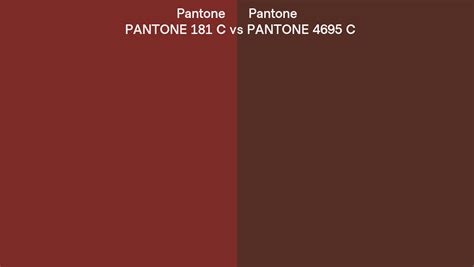 Pantone 181 C Vs PANTONE 4695 C Side By Side Comparison