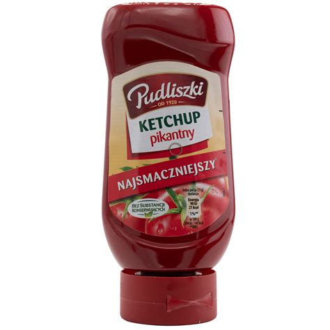 Pudliszki Ketchup Pikantny Per Fles 480 G