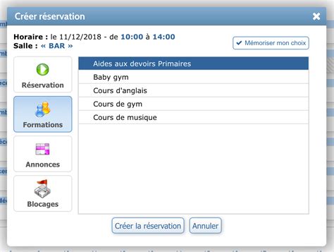 Planning De Salles Pomclass