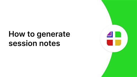 How To Generate Session Notes Abanote Youtube