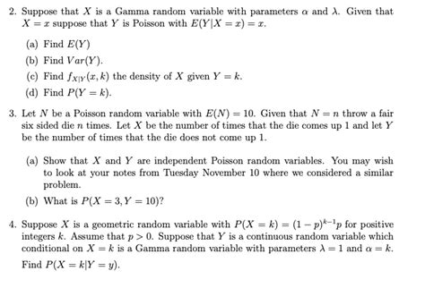 Solved A Gamma random variable with parameters α and λ Chegg