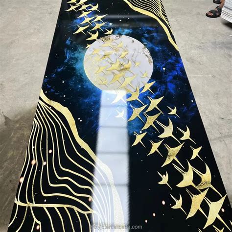 Interior Decorative Pvc Cladding Boards For Tv Board 3d Pvc Uv Marble