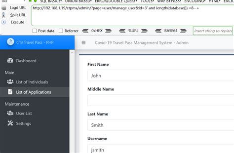 Bug Report Vendors Oretnom23 Covid 19 Travel Pass Management System