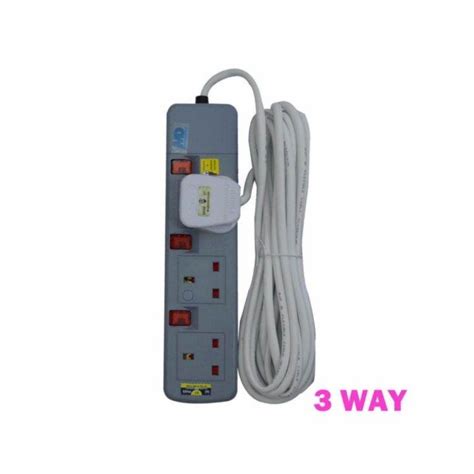 5m Extension Trailing Socket Plug Adapter Cord Lazada