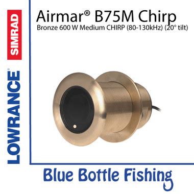 Airmar For Lowrance Simrad B75m 20 Deg Tilt Bronze 600 W Thru Hull H