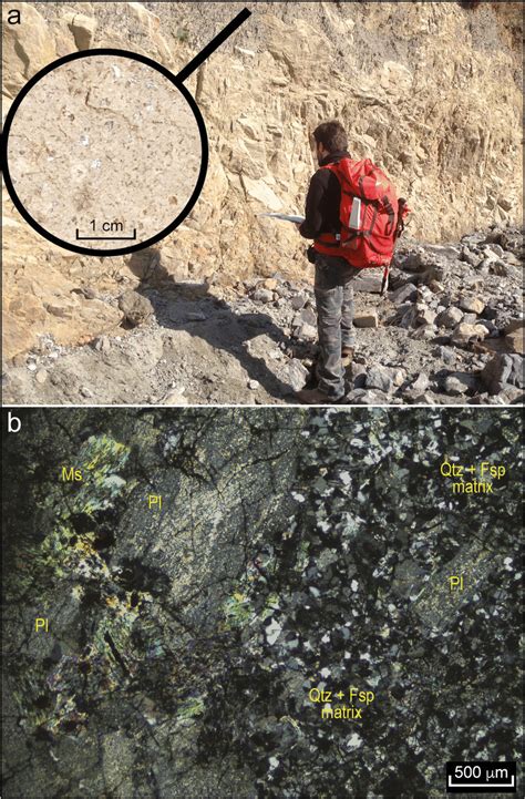 A Outcrop Scale View Of A Felsic Dyke With Porphyritic Texture And