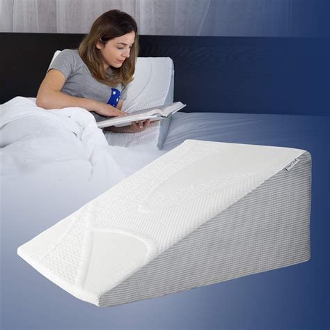 Perfect Cloud 12” Memory Foam Wedge Pillow For Acid Reflux And Snoring