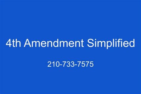 4th Amendment Simplified Law Office Of Genaro R Cortez Pllc
