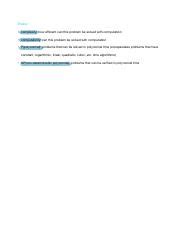 Understanding Complexity And Computability In Problem Solving Course