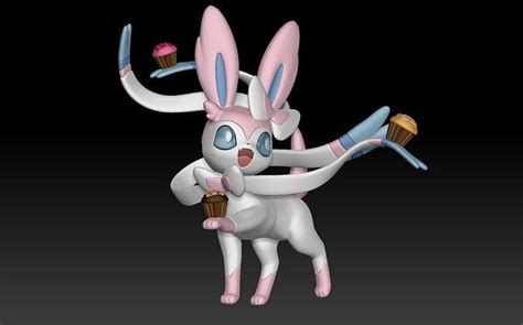 Pokemon Sylveon 3d Model 3d Printable Cgtrader