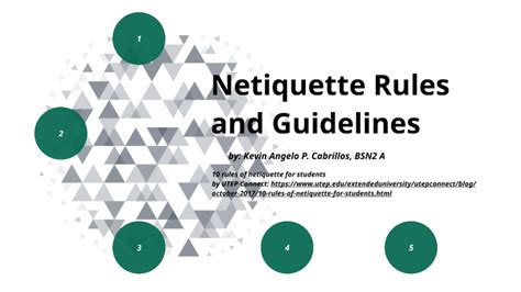 Prezi Netiquette Rules And Guidelines By Kevin Angelo Cabrillos On Prezi